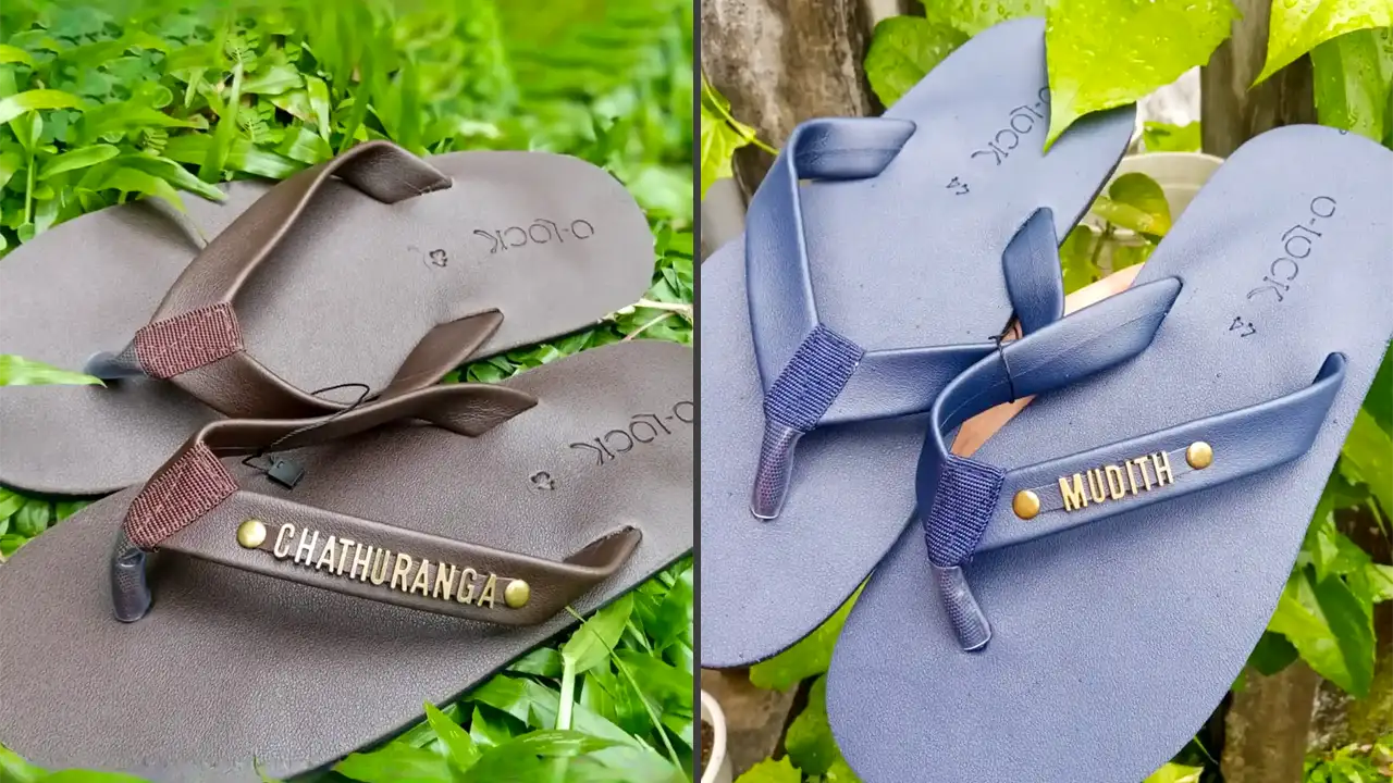 Buy Personalized Mens Slippers Cheap in Sri Lanka | O LOCK