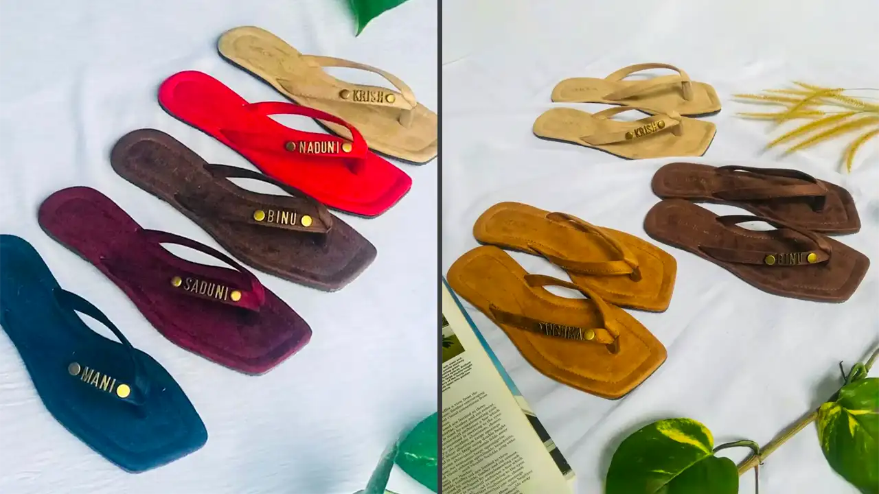 Personalized Square Toe Ladies Slippers in Sri Lanka | O LOCK